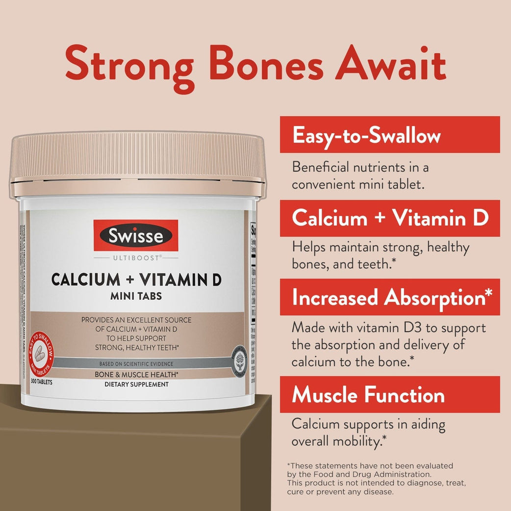 Calcium + Vitamin D – Swisse | USA