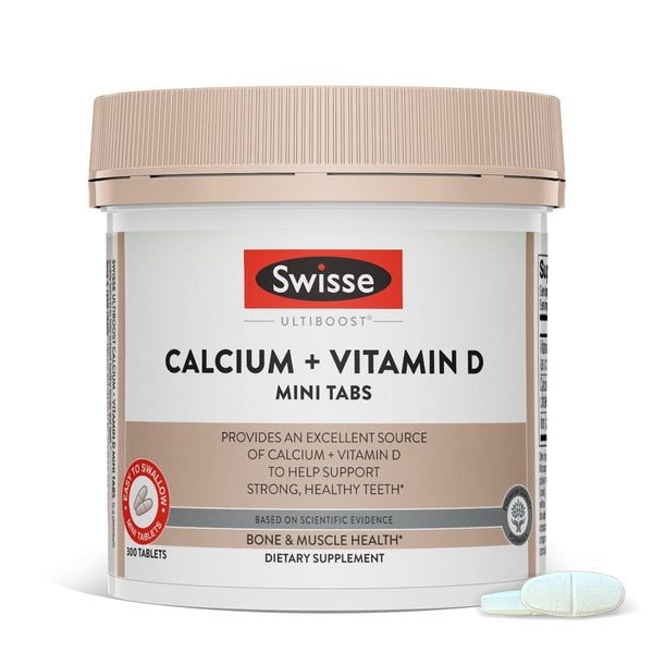 Calcium + Vitamin D Mini Tabs | Healthy & Strong Bones | Swisse